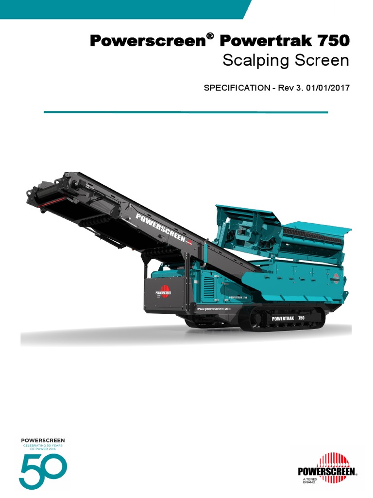 Manual Powertrak 750 | PDF | Engines | Construction Aggregate