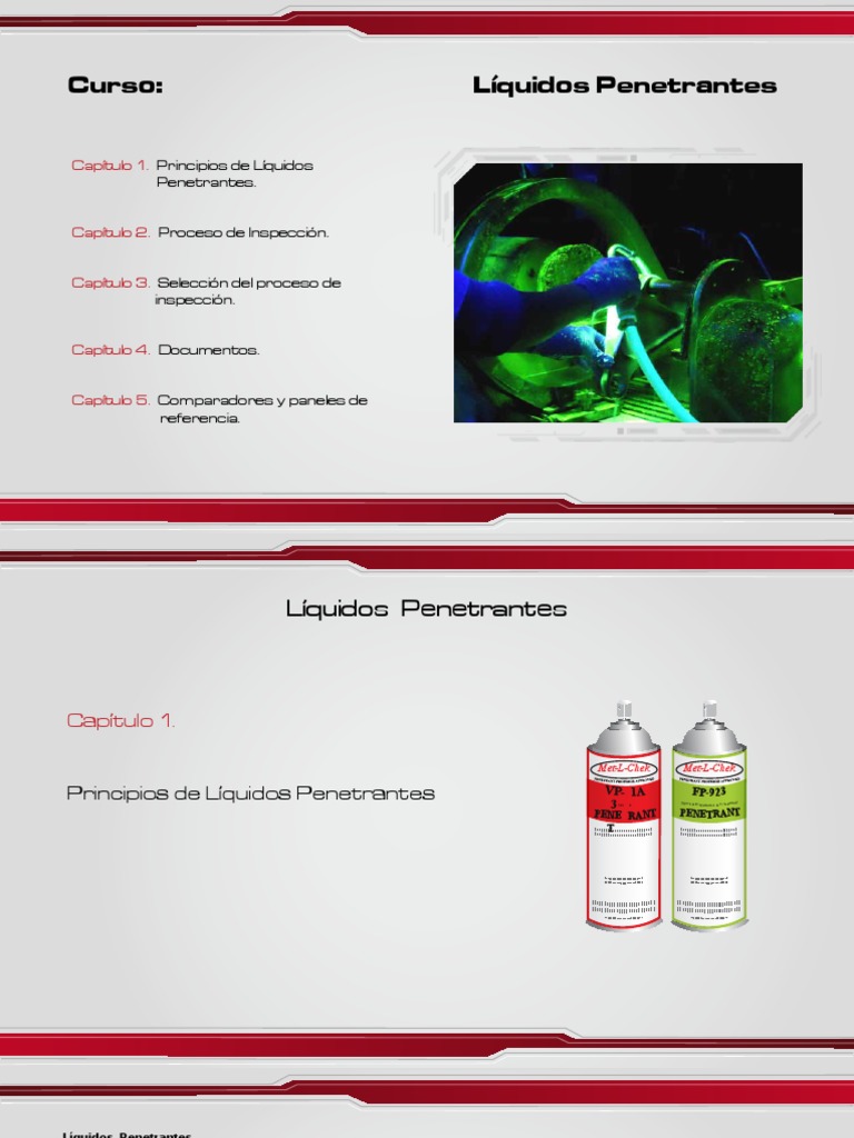 Curso-Líquidos Penetrantes PDF | PDF