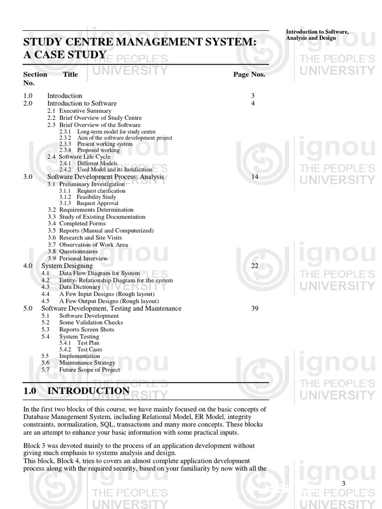 Study Centre Management System A Case Study PDF | PDF | Software ...