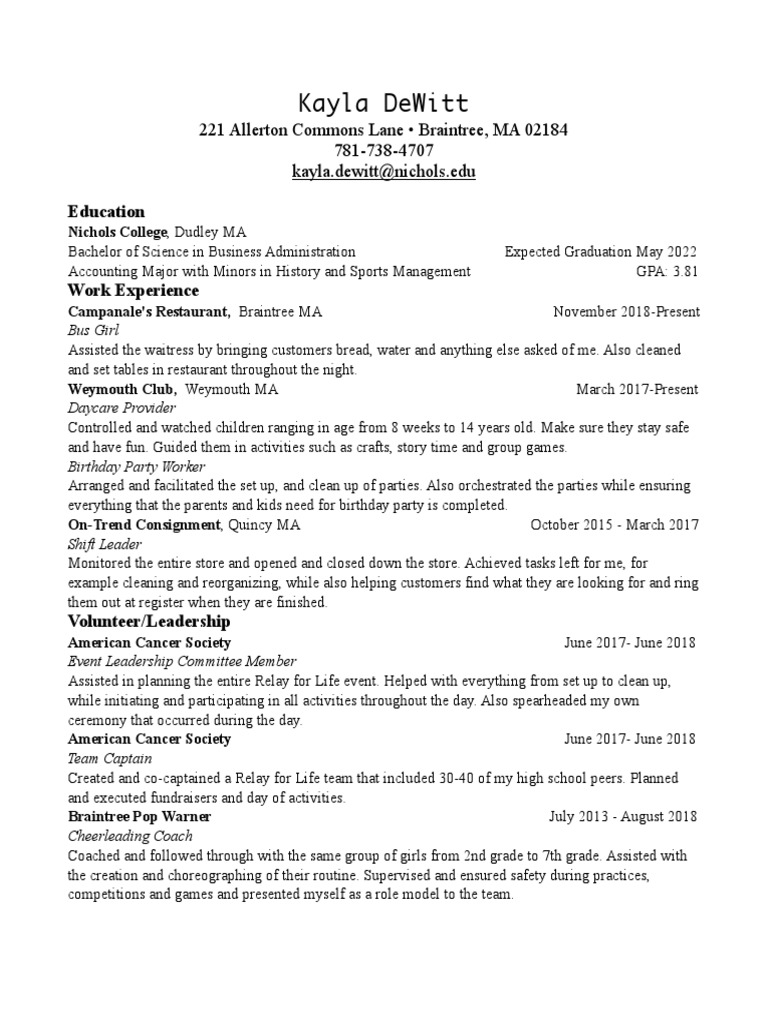 Pds Resume | Download Free PDF | Behavior Modification | Business