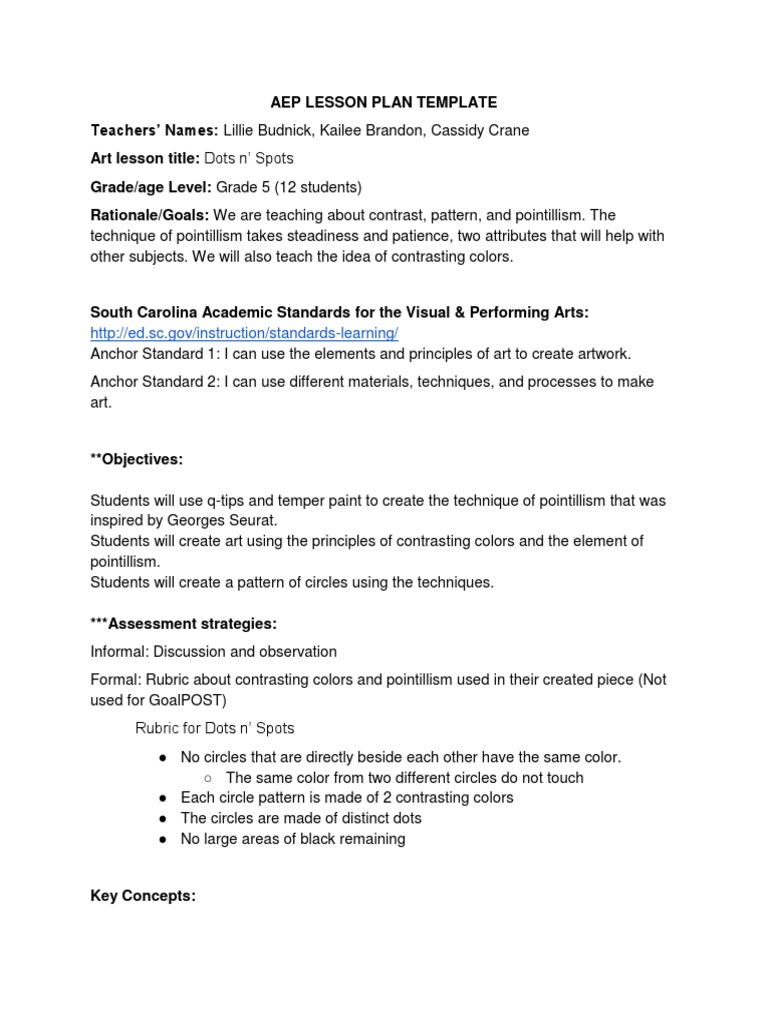 Aep Lesson Plan With Reflection | Download Free PDF | Classroom ...