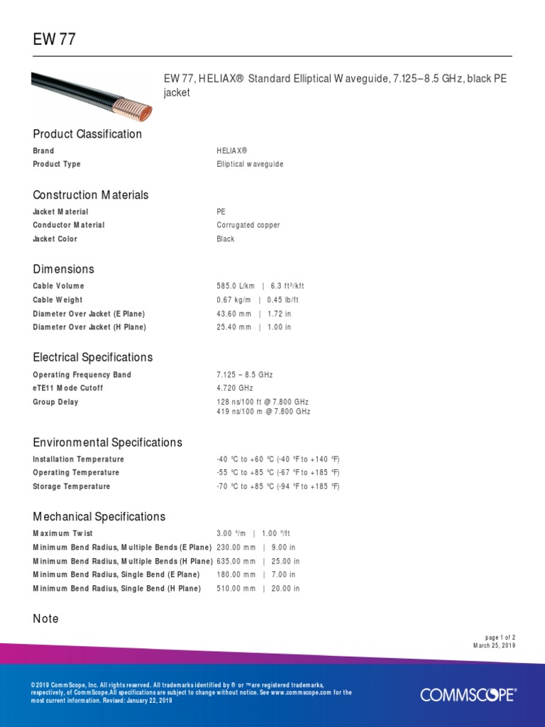 EW77 | Download Free PDF | Coaxial Cable | Electromagnetism
