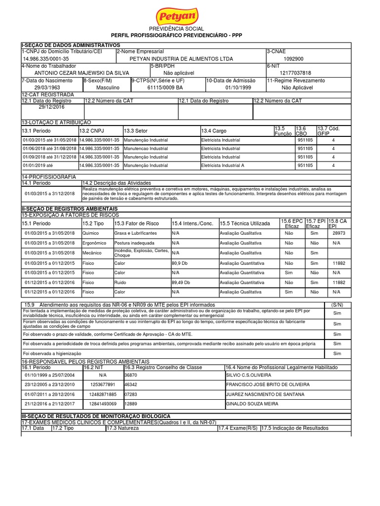 PPP | PDF | Eletricista | Crime e Violência