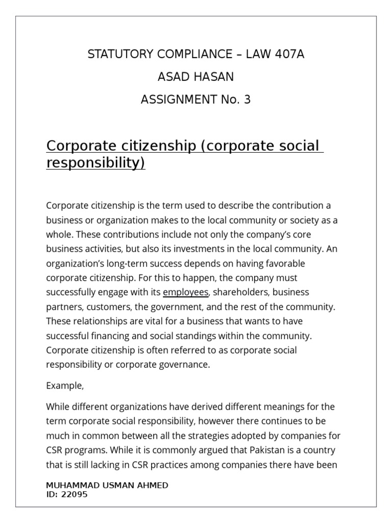 Statutory Compliance | PDF