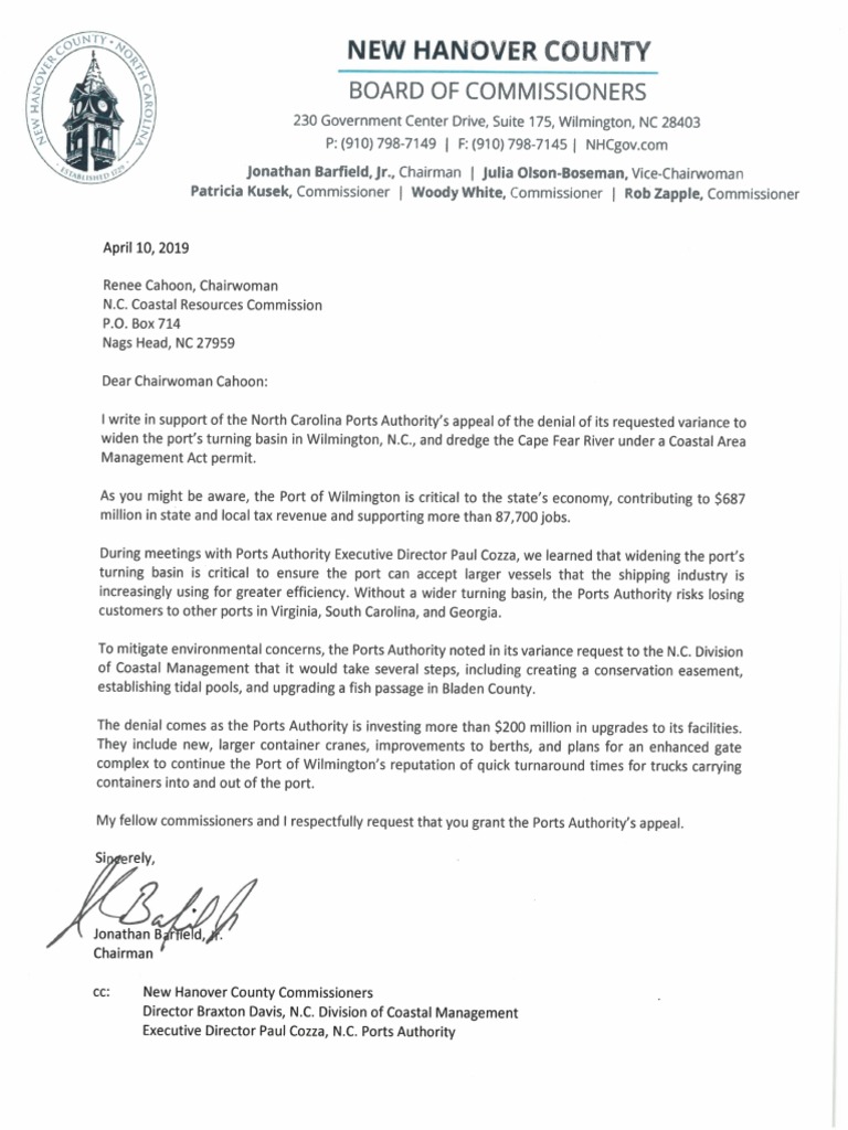 Ports Authority Letter | PDF