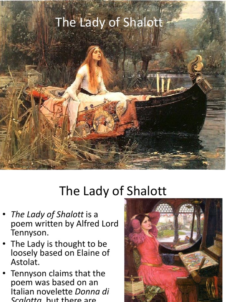 The Lady of Shalott-Tennyson | PDF | Poetry
