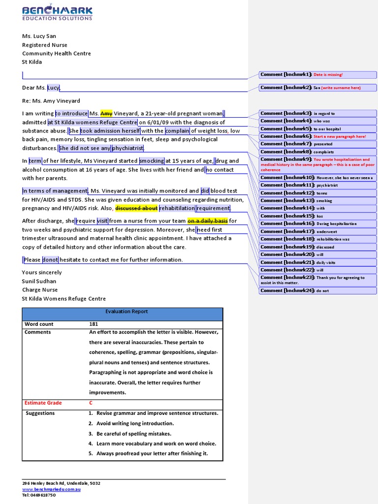 oet-writing-sample.pdf | Pregnancy | Substance Abuse
