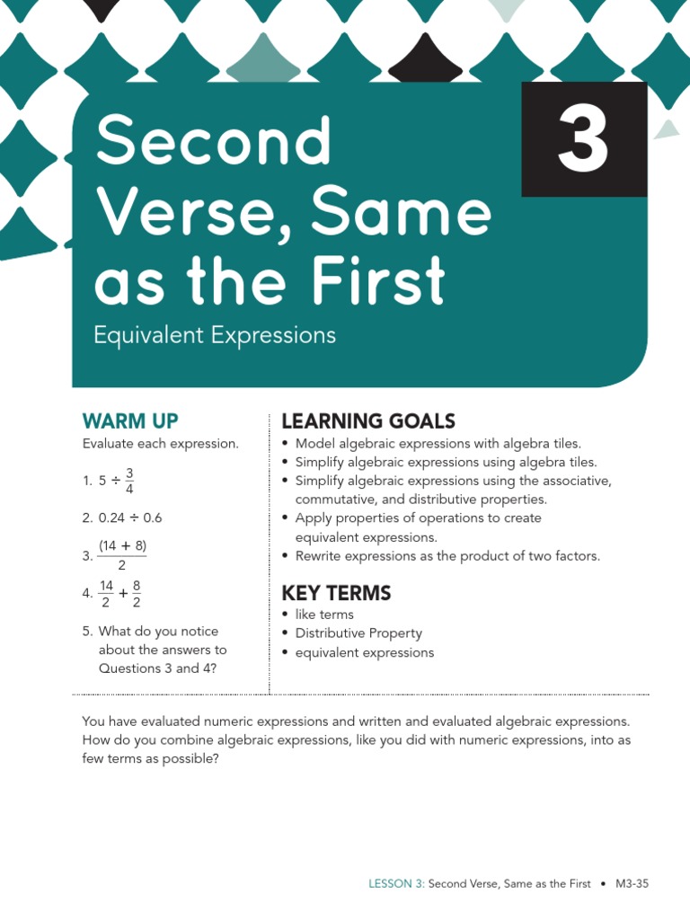 CL Second Verse Same As The First Se | PDF | Factorization | Multiplication