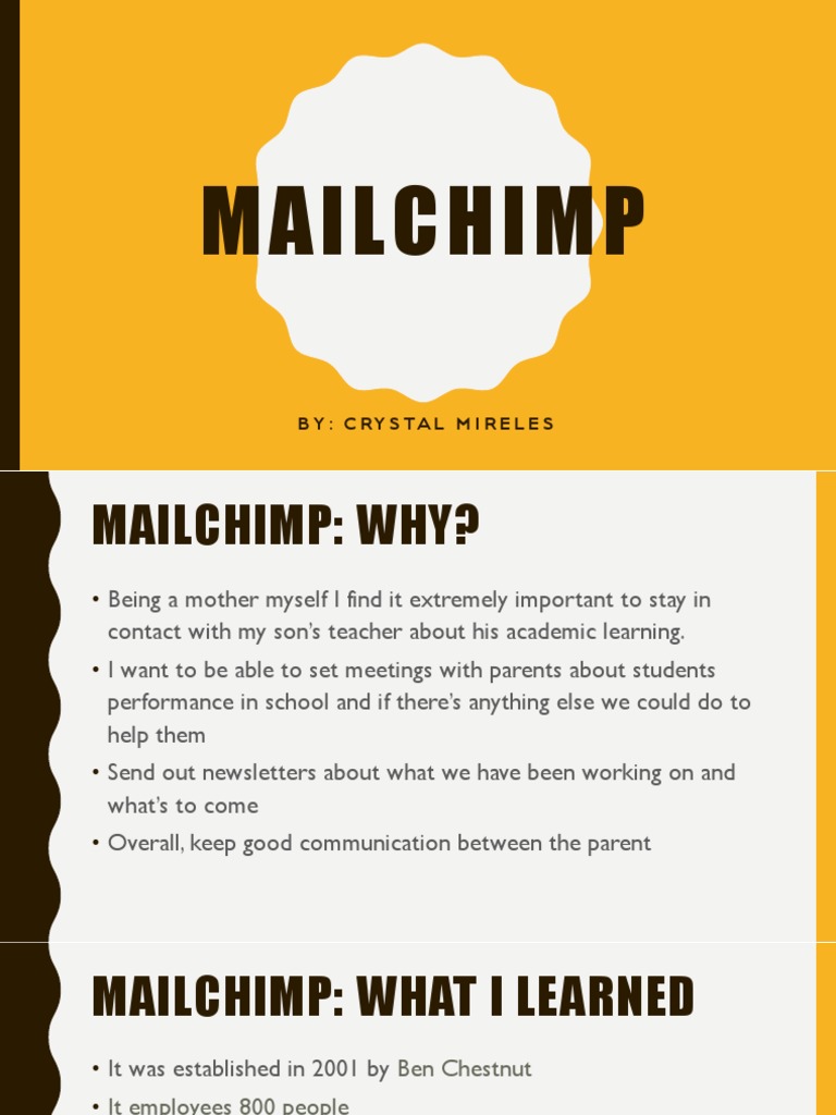 Module 4 - Powerpoint Mailchimp | PDF | Cognition | Communication