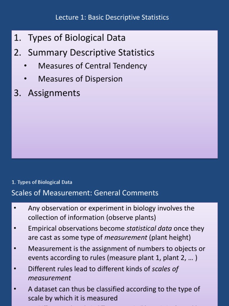 Chapter 1 | PDF | Level Of Measurement | Arithmetic Mean