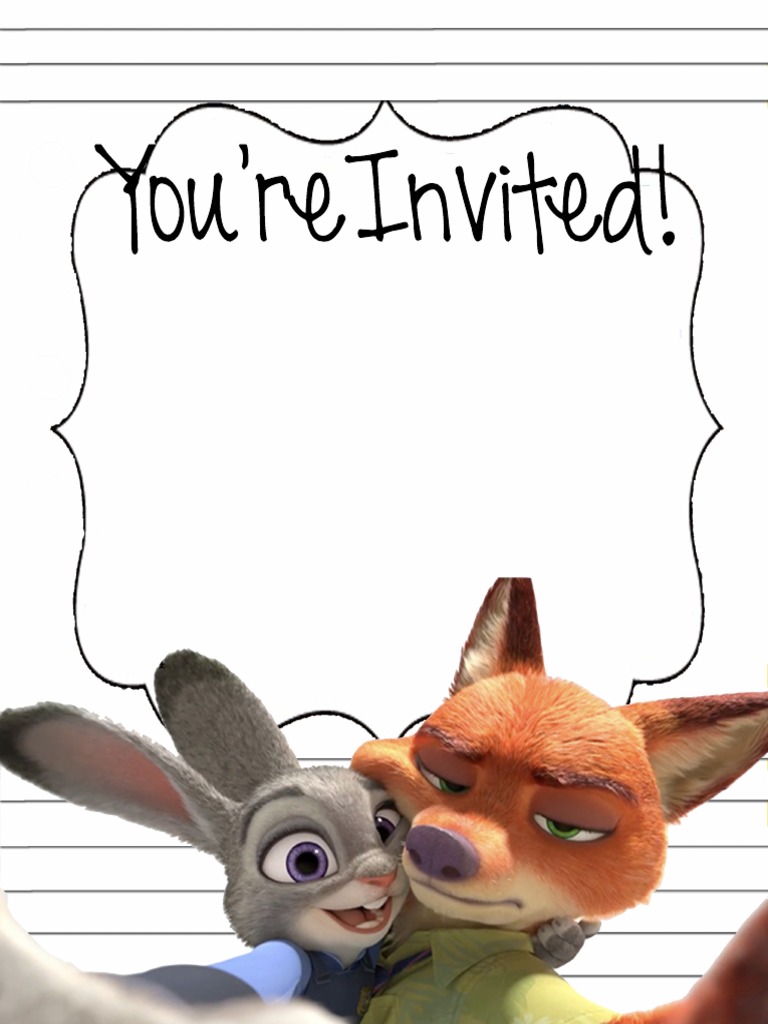 Zootopia Invite | PDF