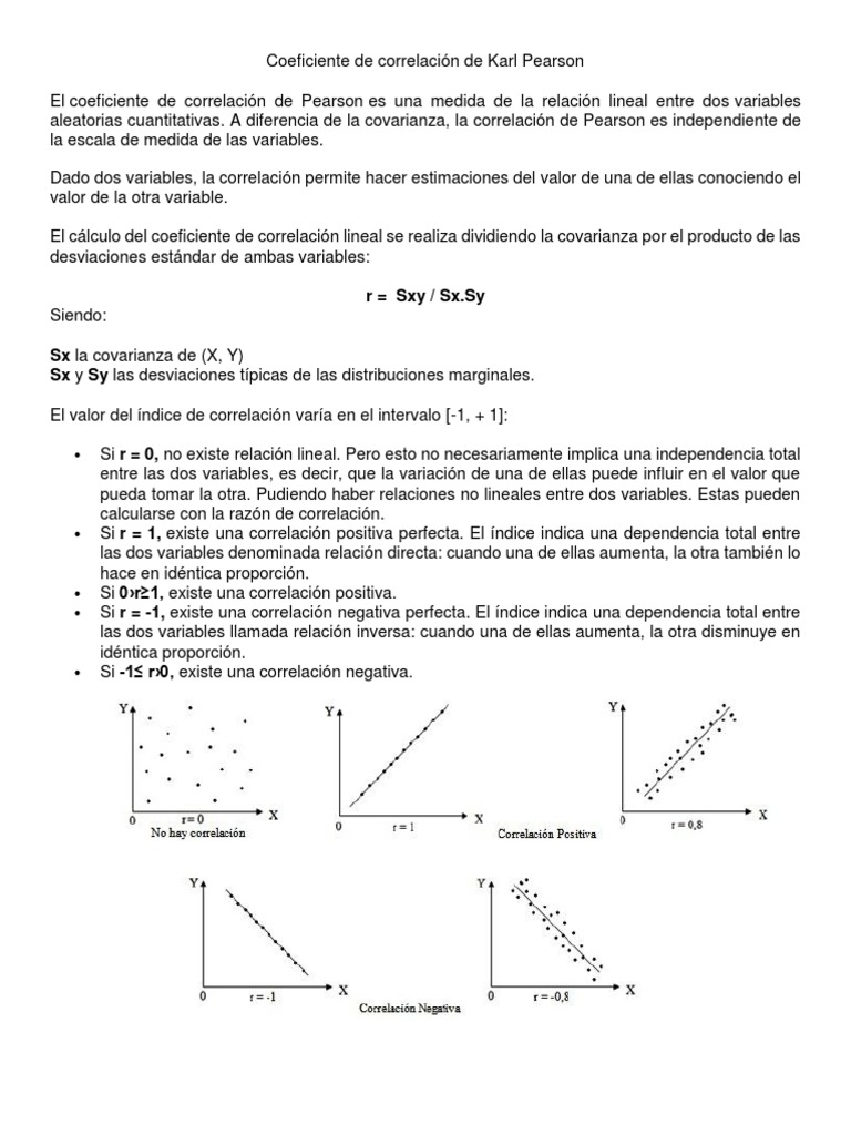 Estadística | PDF | Covarianza | Correlación y dependencia