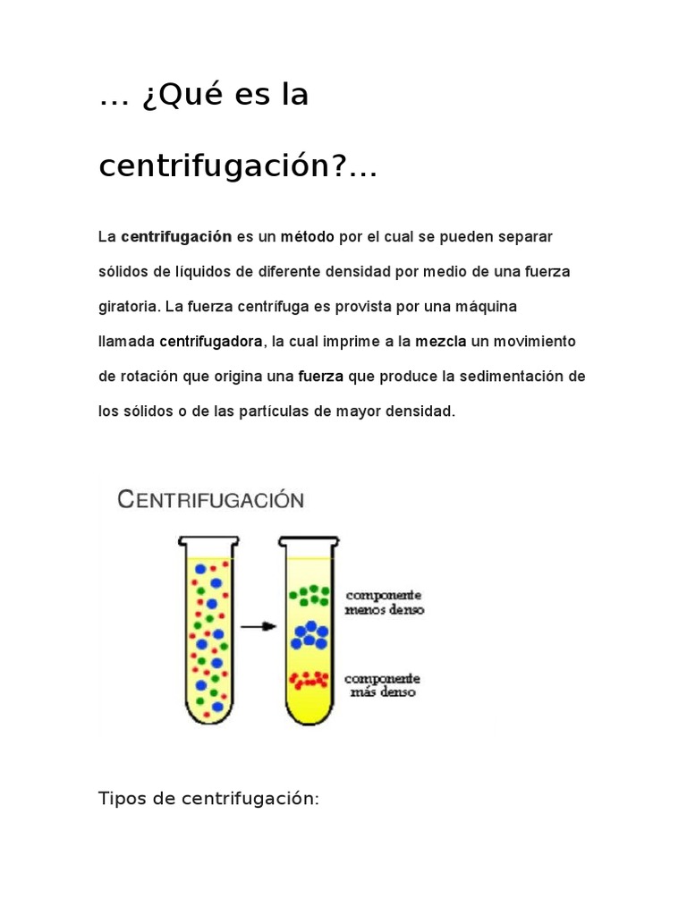 Qué Es La Centrifugación | Destilación | Agua