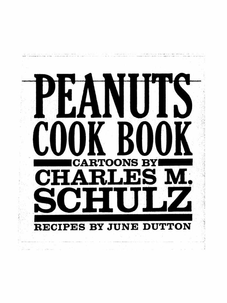 Peanuts Cook Book PDF | PDF