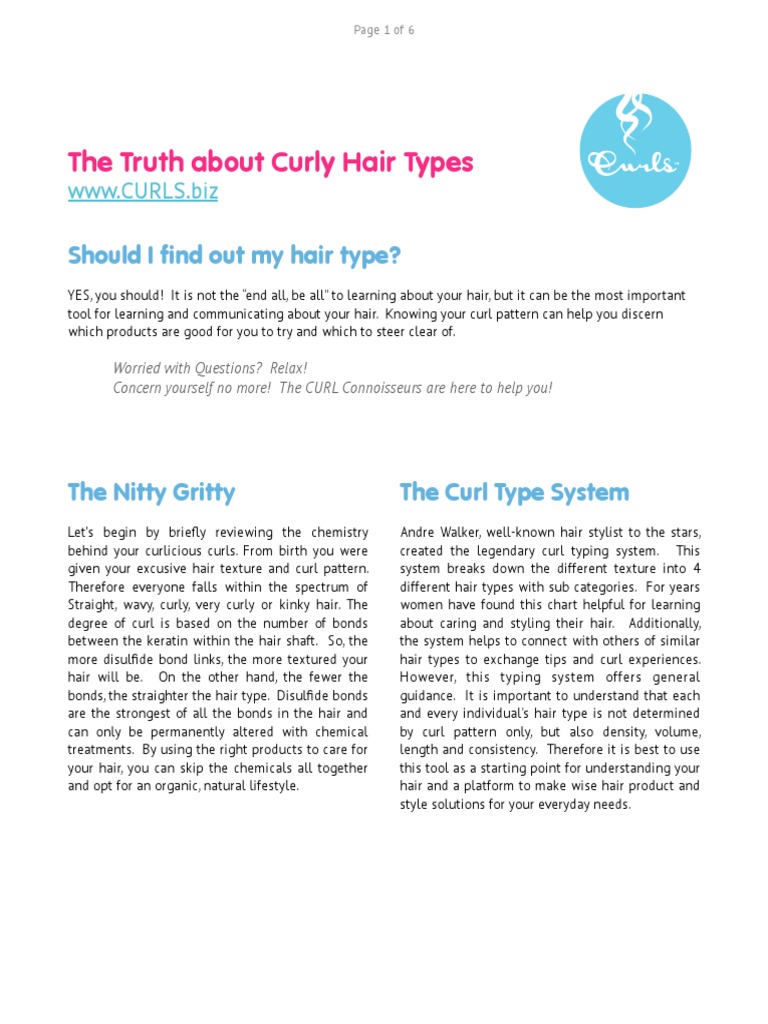 Curly Hair Types | PDF | Afro Textured Hair | Hair