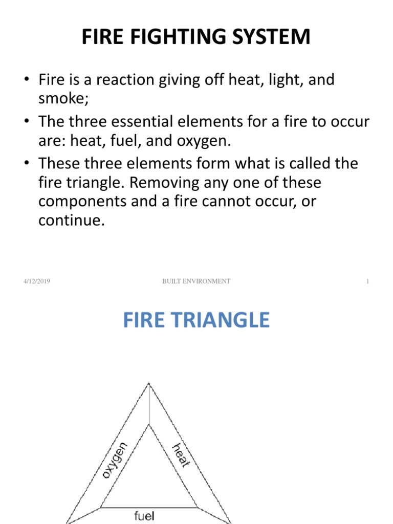 Fire Fighting Systems Overview | PDF | Fire Sprinkler System | Fires