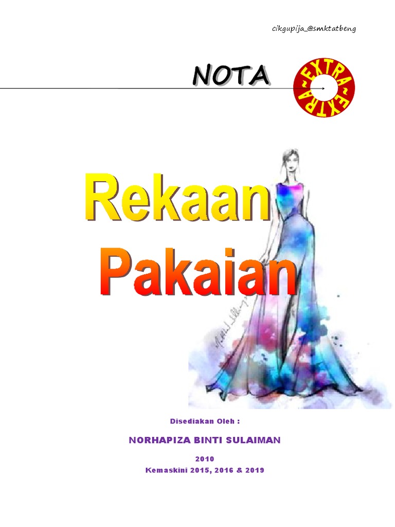 Nota Rekaan Pakaian PDF | PDF