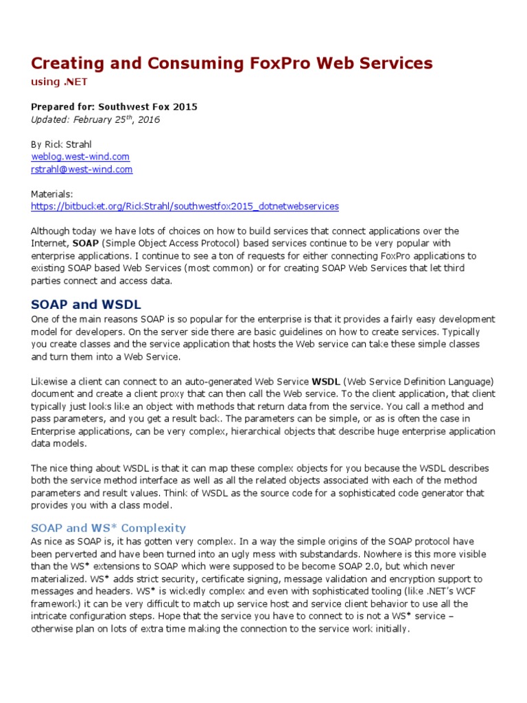Manual Visual - Fox.pro Completo | PDF | Web Service | Component Object ...