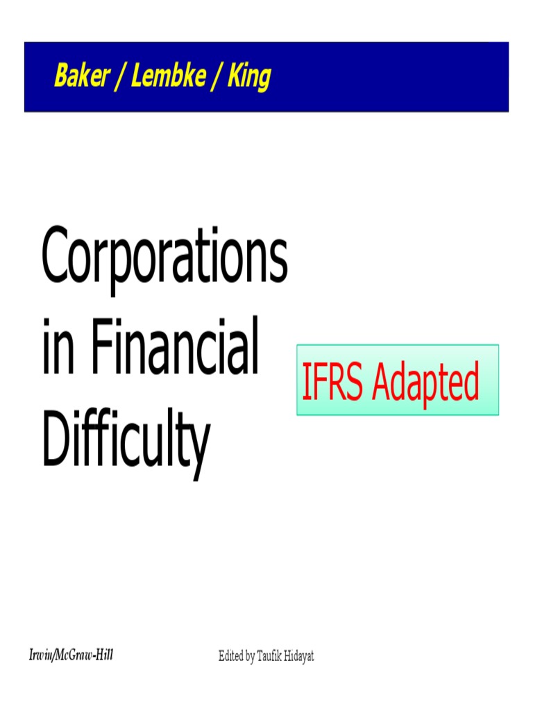 Pert 8-Financial Difficulty | PDF | Bankruptcy | Debt