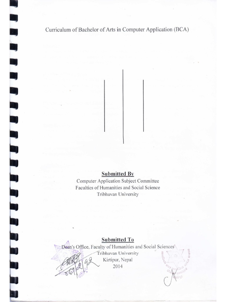 Syllabus BCA Tu PDF | PDF