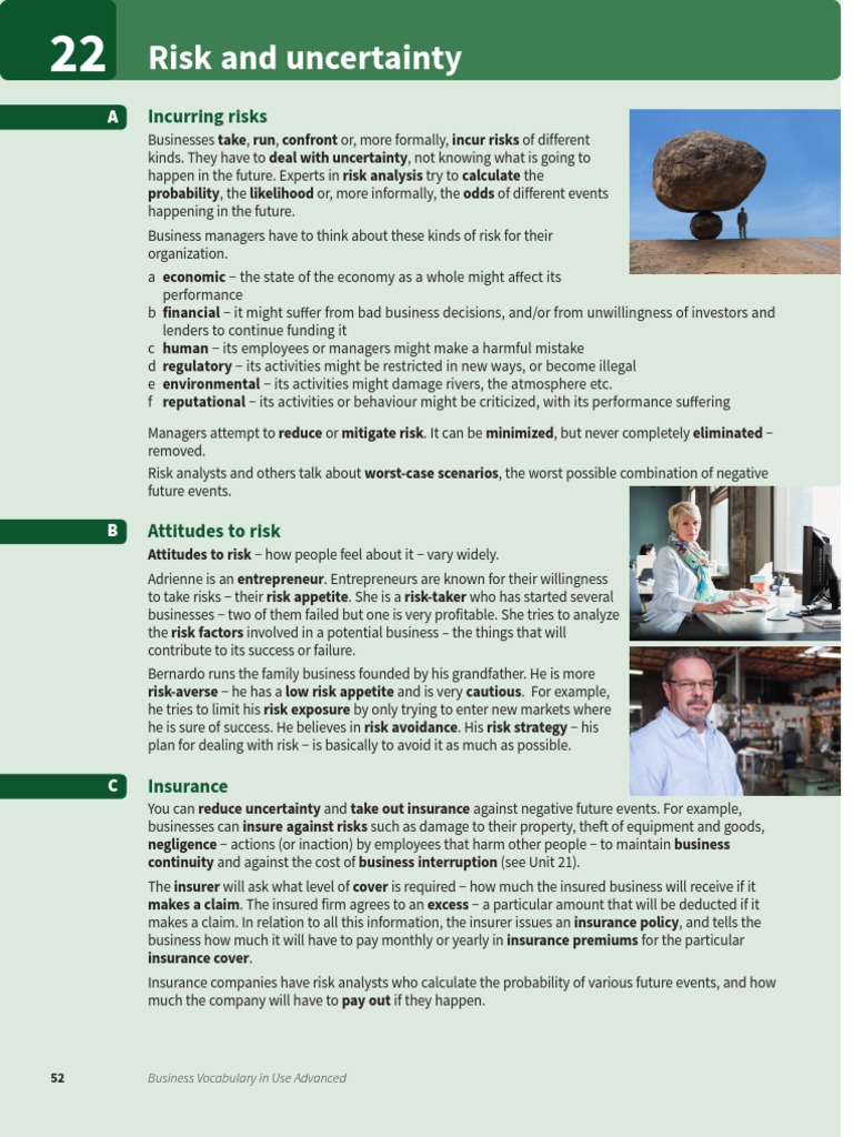 Business Vocabulary in Use | PDF | Risk | Insurance