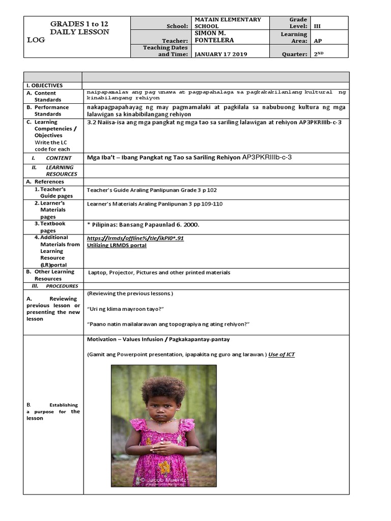 Lesson Plan Ap Grade 3 | PDF