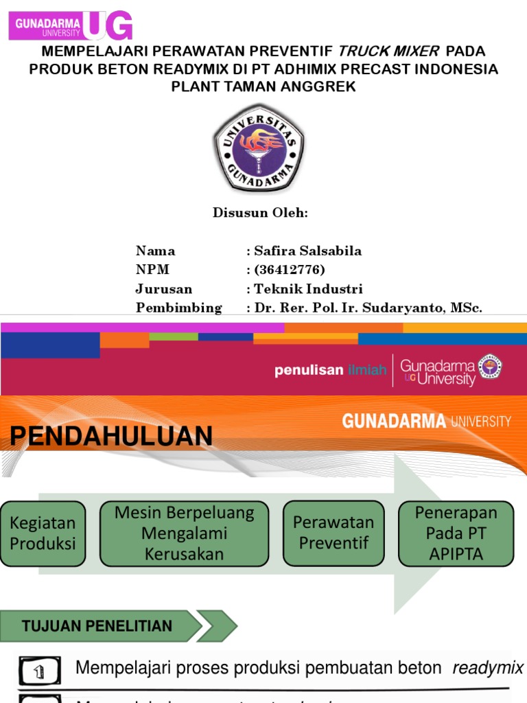Mempelajari Perawatan Preventif Truck Mixer Pada Produk Beton Readymix ...