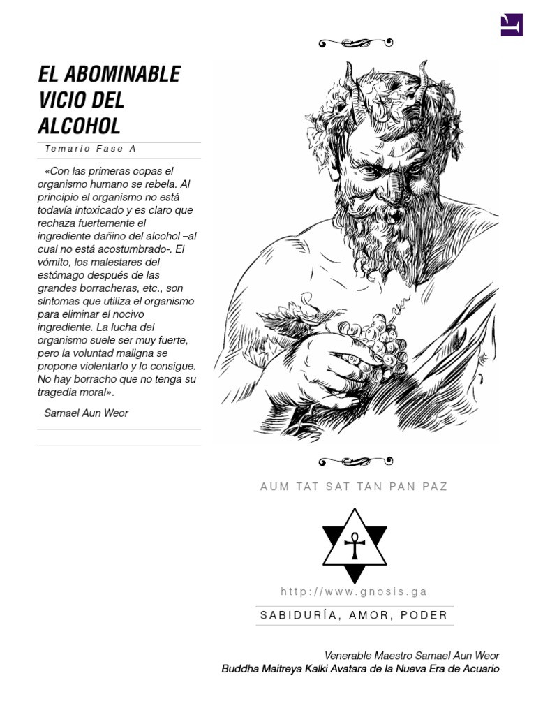 034-FA-el Abominable Vicio Del Alcohol | PDF | Intoxicación alcohólica ...