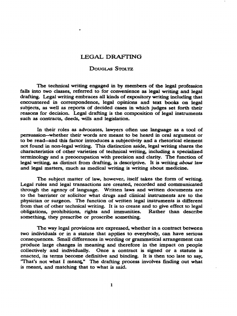 Legal Drafting PDF | PDF | Lawyer | Noun