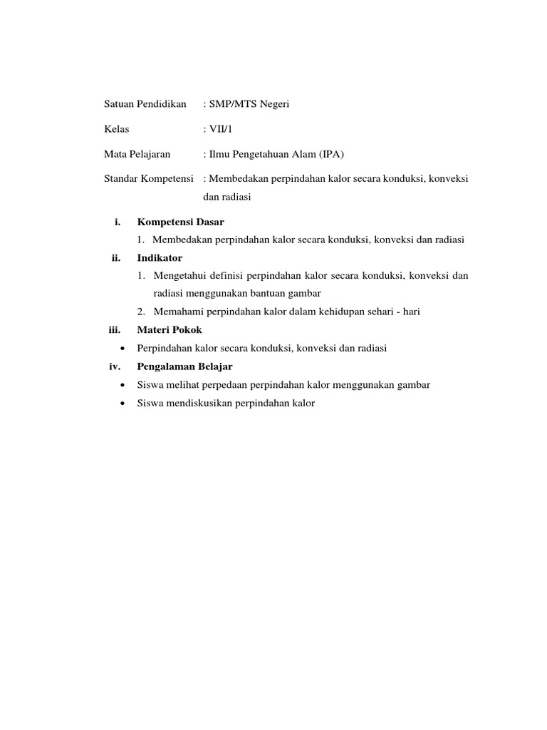 Contoh Handout Ipa SMP | PDF | Sains & Matematika