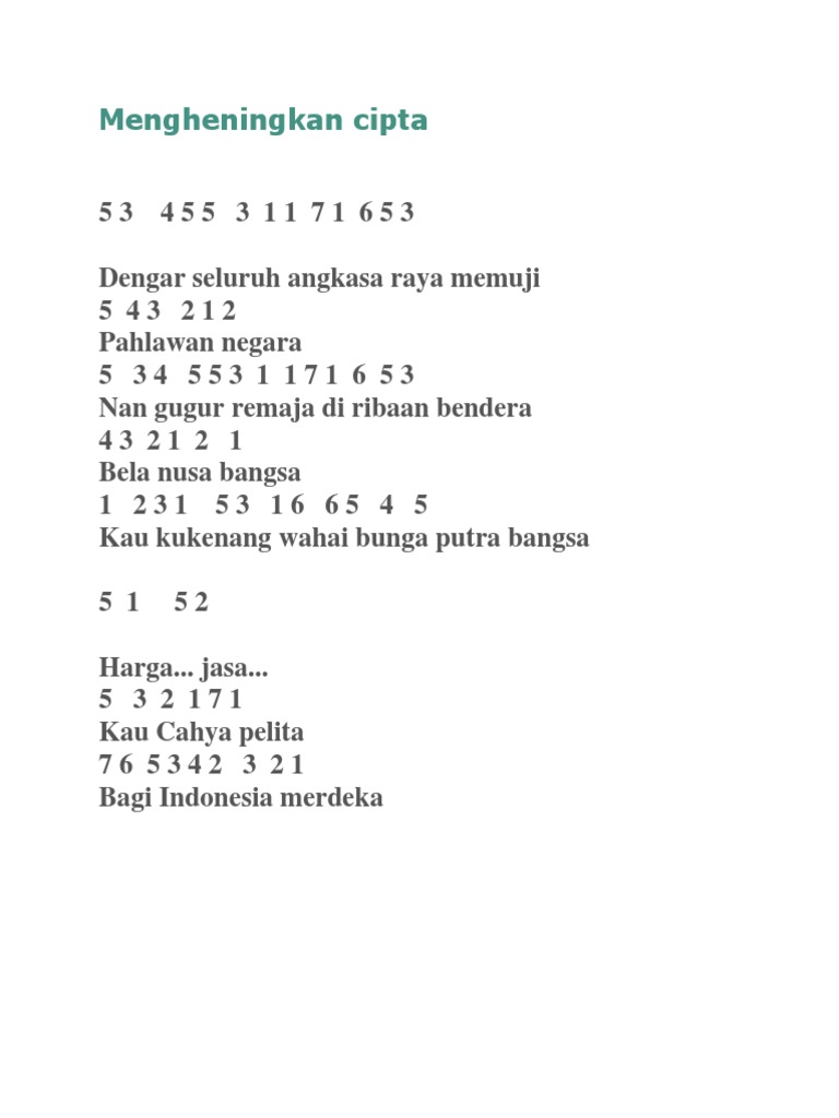 Mengheningkan Cipta | PDF