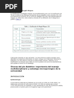 Pie Diabético Wagner III: Clasificación y Tratamiento | PDF | Diabetes ...