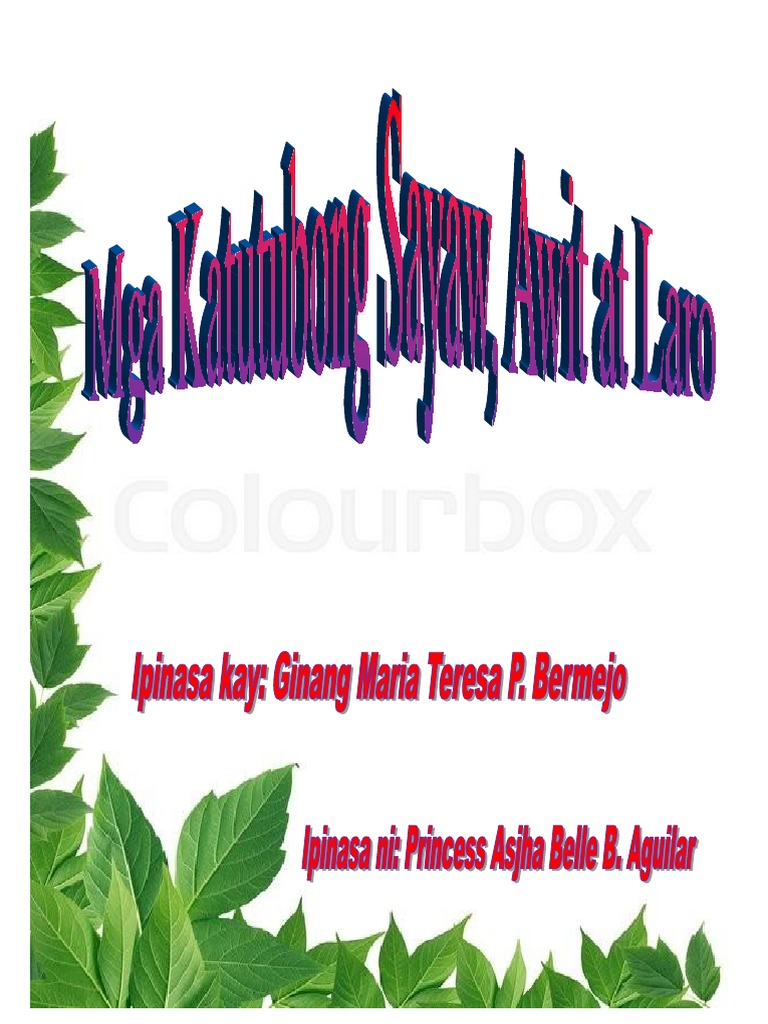 Katutubong Sayaw, Awit at Laro | PDF