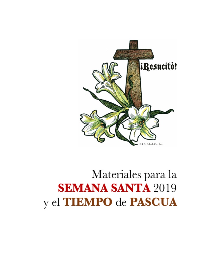 Semana Santa y Pascua 2019 | PDF | Misa (liturgia) | Jesús