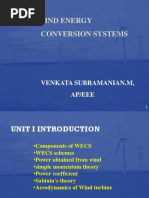 PPT-5 - Wind Energy - Unit-3 | PDF | Wind Power | Wind Turbine