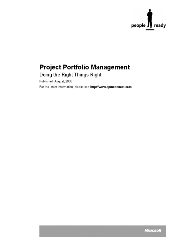 Project Portfolio Management White - Paper | Download Free PDF ...