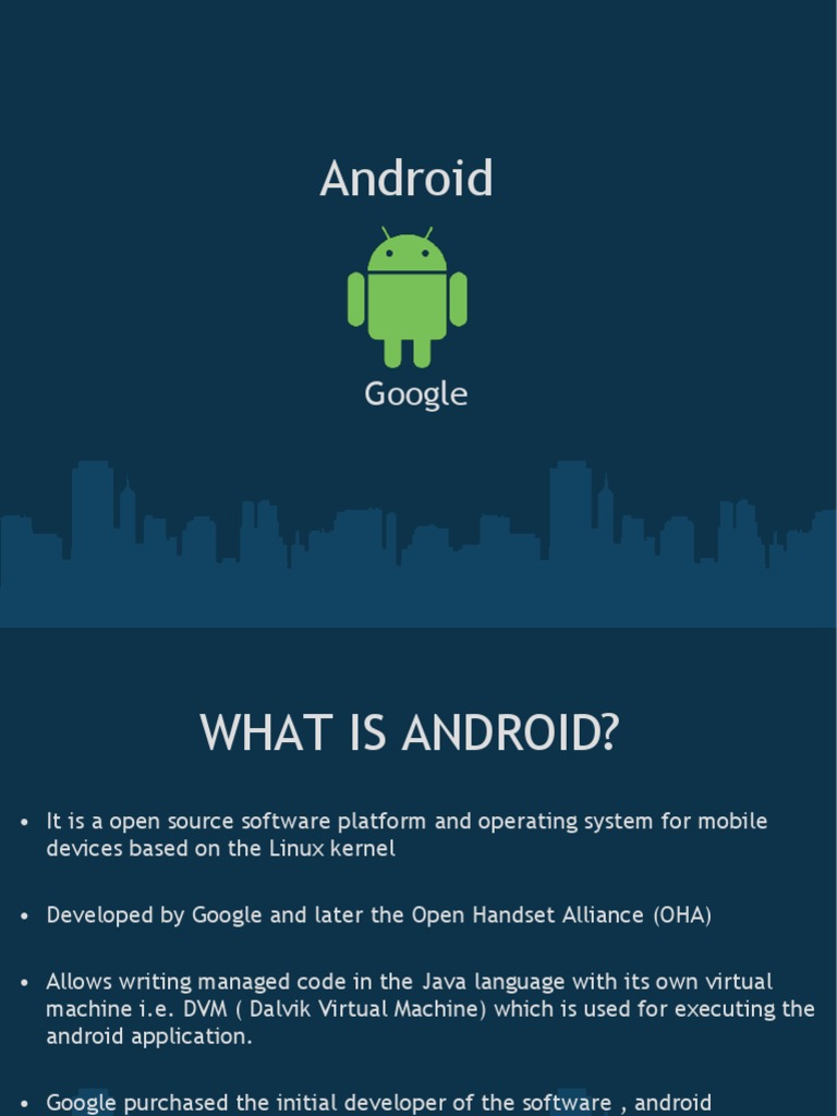My Presentation On Android History Pdf Android Operating System