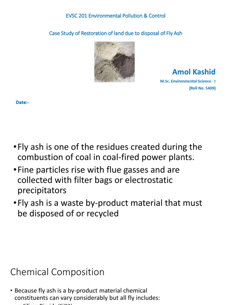 Fly Ash Case Study | PDF | Fly Ash | Fossil Fuel Power Station