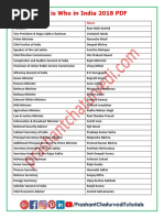 Who's Who in India 2024 Update | PDF | Government Of India | Government