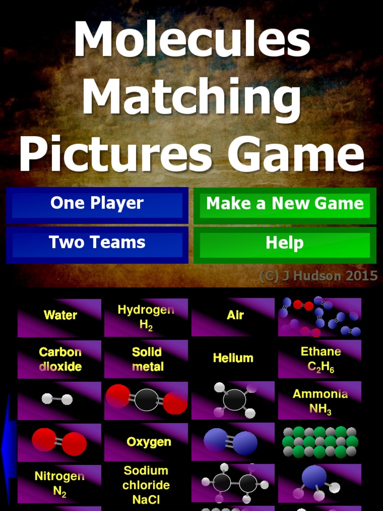 Simple Molecules Matching Game | PDF
