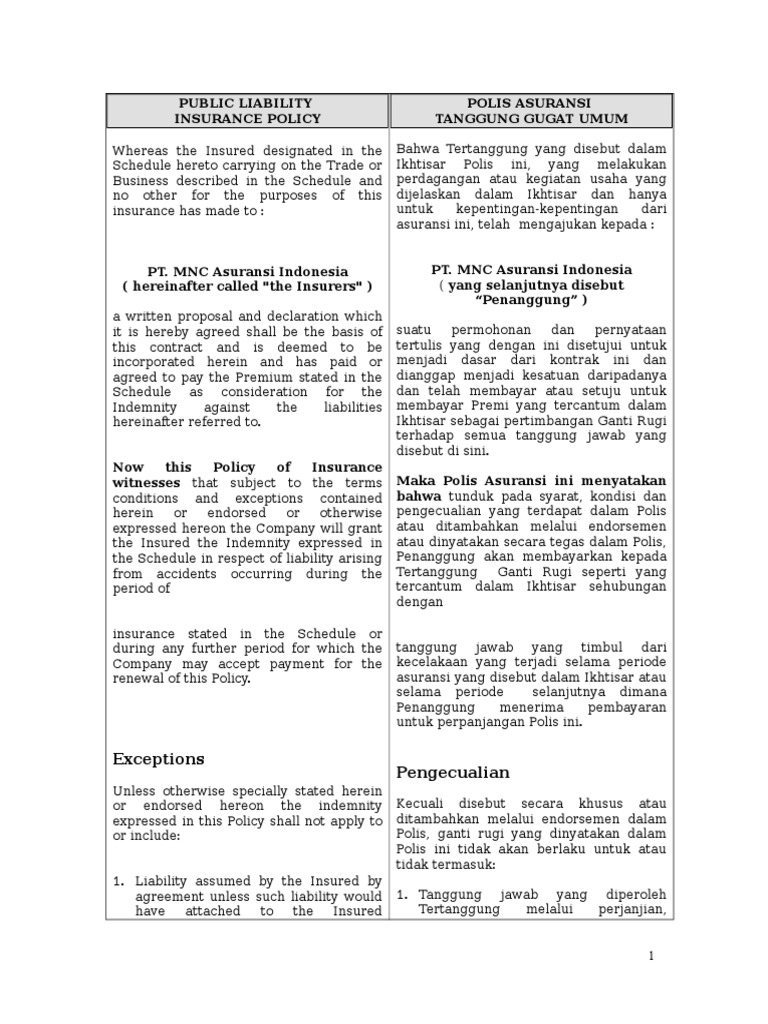 Public Liability Insurance Policy: A Comprehensive Guide to Third Party ...