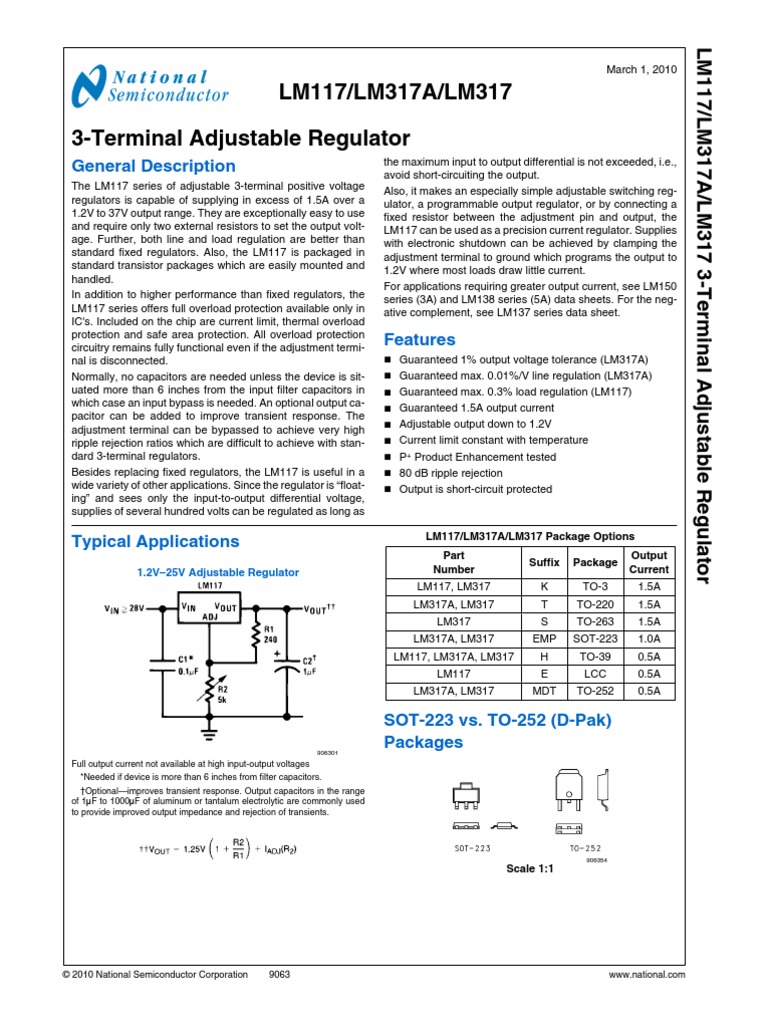LM117 | PDF | Technology & Engineering