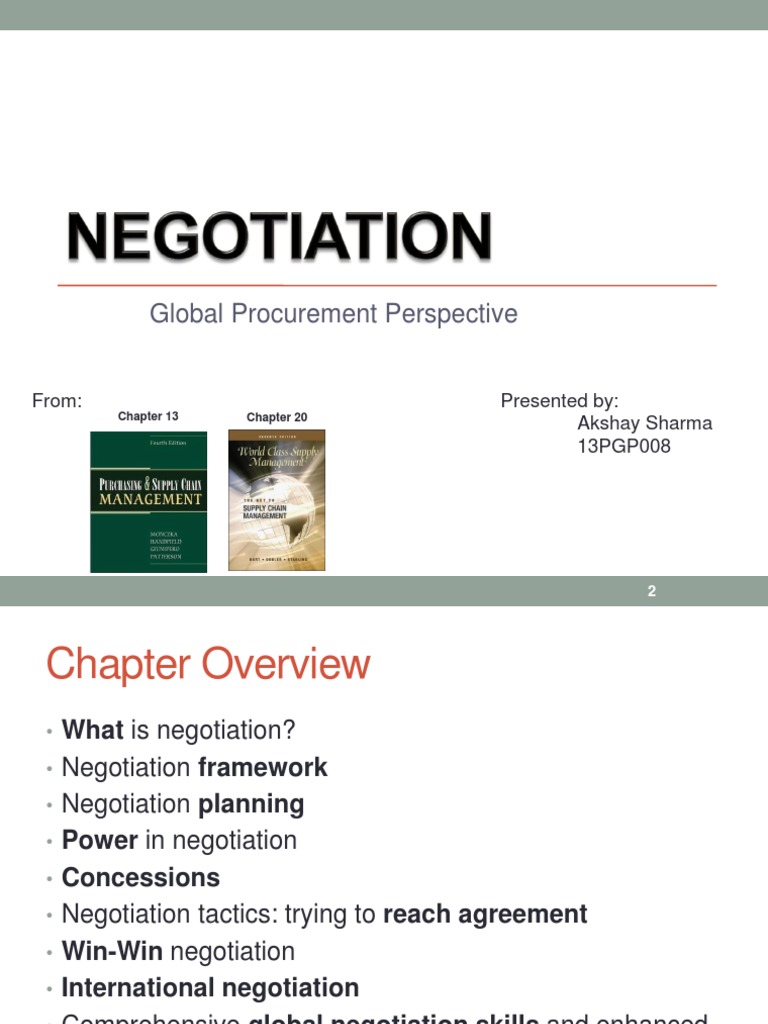 Negotiation PPT | PDF | Negotiation | Bargaining