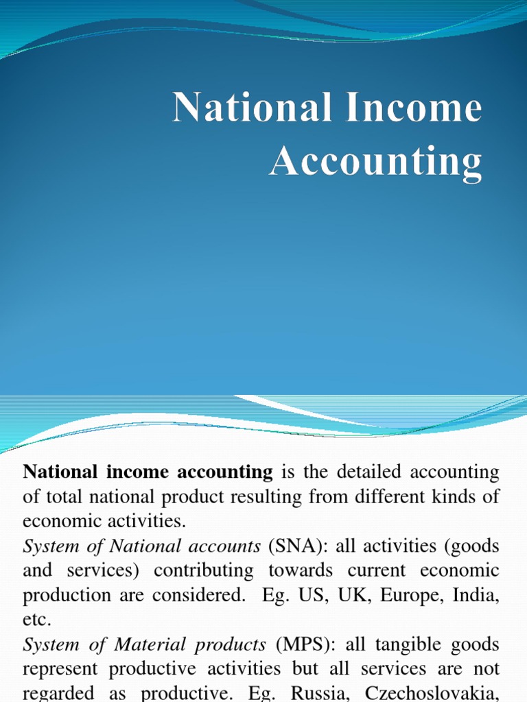 HSN-01ECONOMICS National Income - PPT | PDF | Measures Of National ...