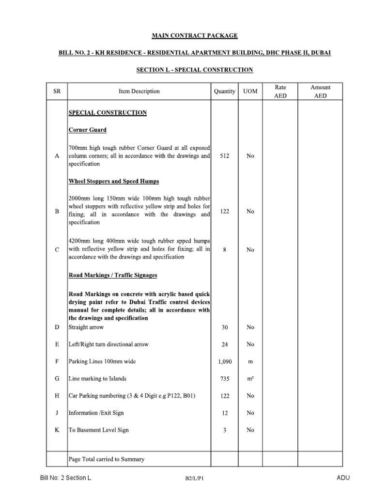 Boq PDF | PDF | Finance & Money Management