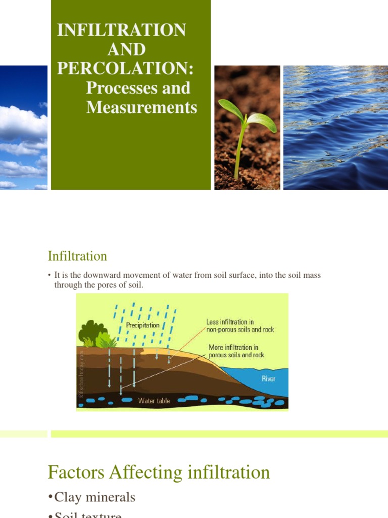 Infiltration and Percolation | PDF