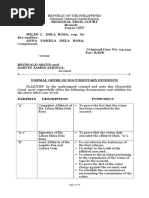 Sample Formal Offer of Evidence | PDF | Prosecutor | Common Law