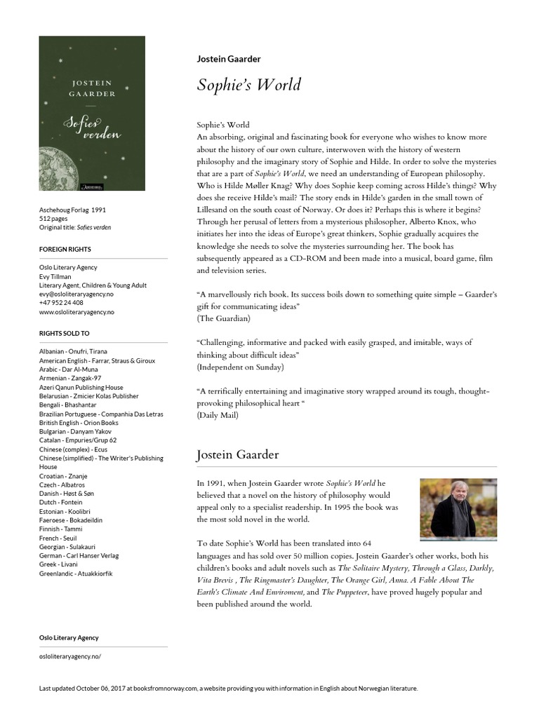 583 Sophie S World | PDF | Languages Of Asia | Languages Of Europe