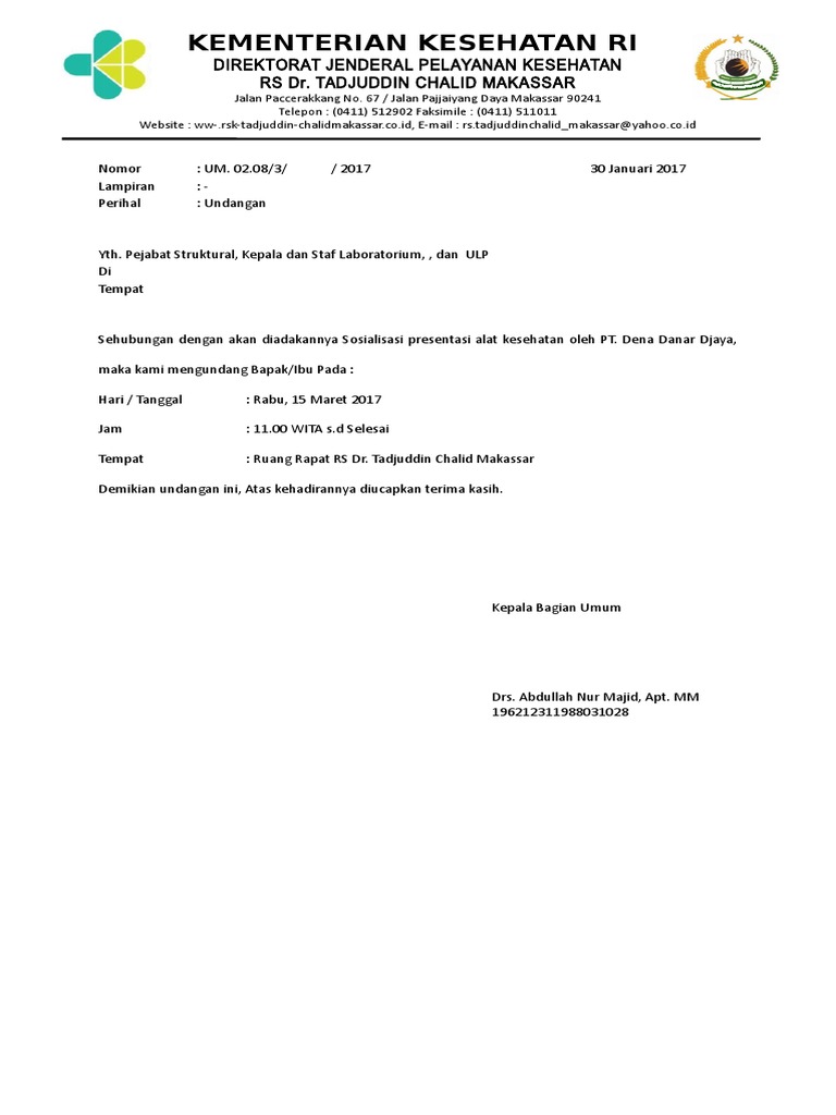 Undangan Presentasi | PDF