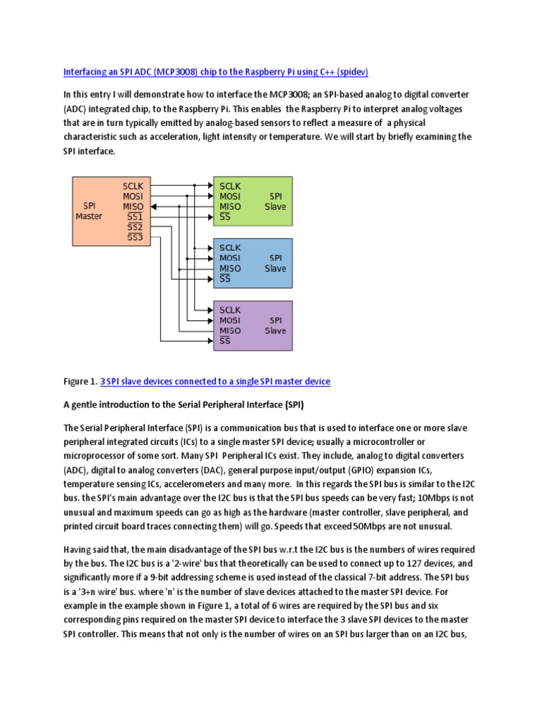 MCP 3008 | PDF | Analog To Digital Converter | Digital Technology